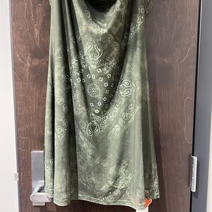 Cider | Dresses | Paisley Cowl Neck Mesh Mini Dress | Poshmark